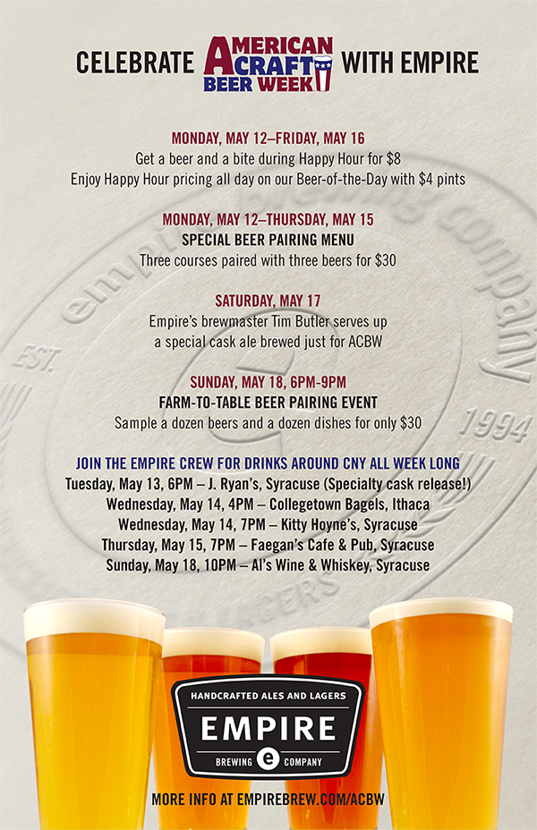 Empire Brewing Co. Celebrates American Craft Beer Week - CraftBeer.com