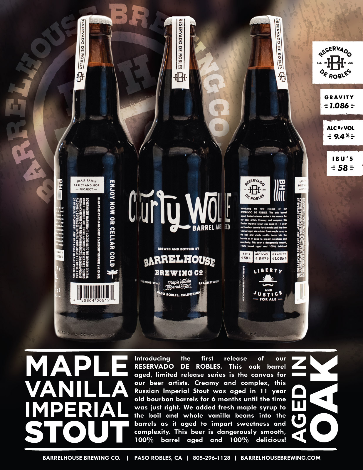 BarrelHouse Brewing Co. Releases Curly Wolf