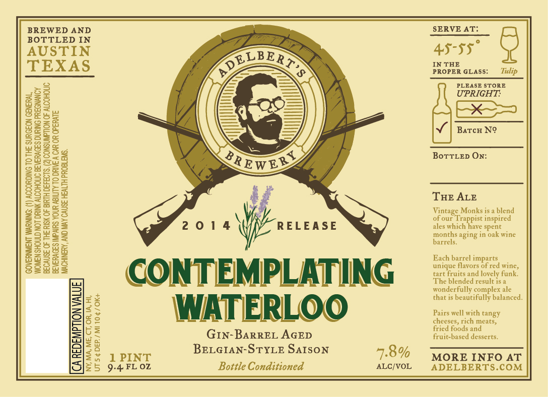 Adelbert’s Brewery Announces Contemplating Waterloo Release