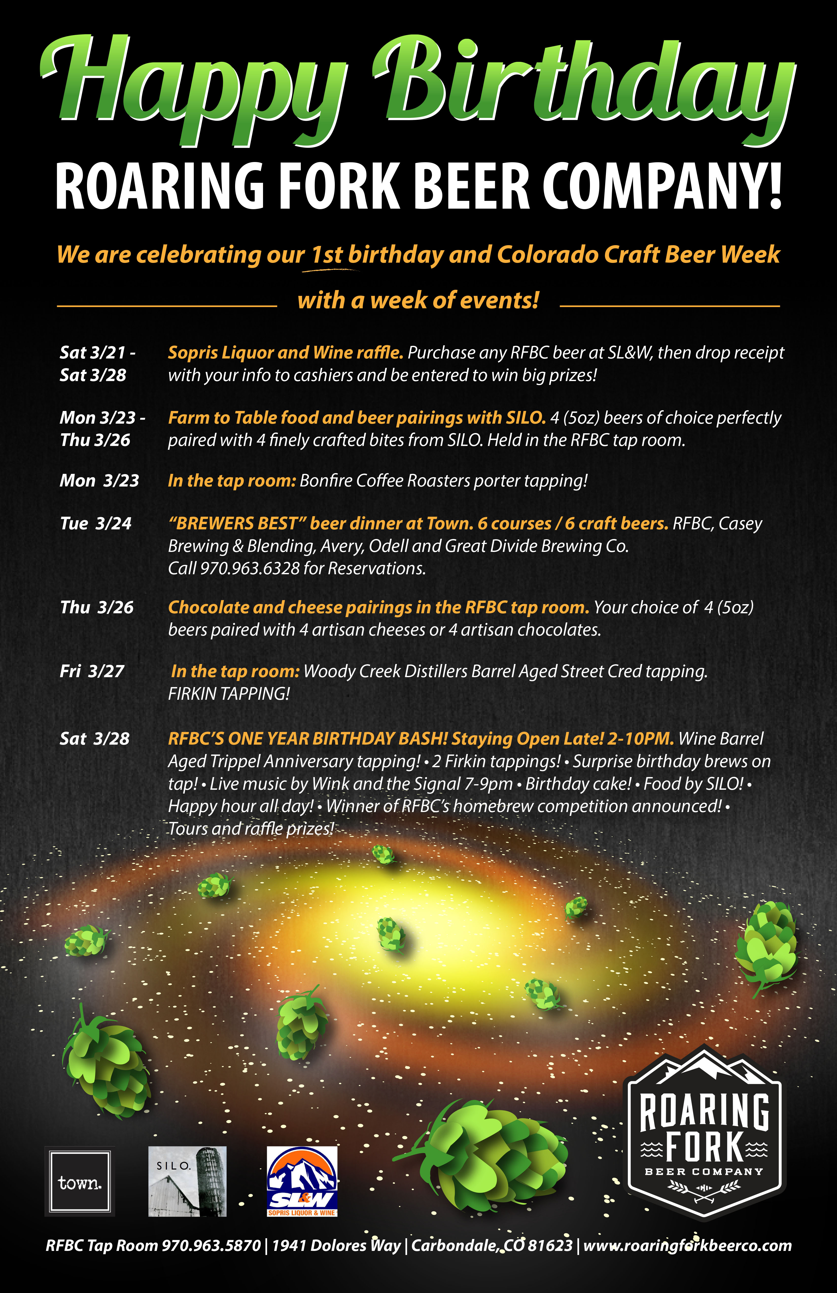 Roaring Fork Beer Company Announces Their One Year Birthday Bash With ...