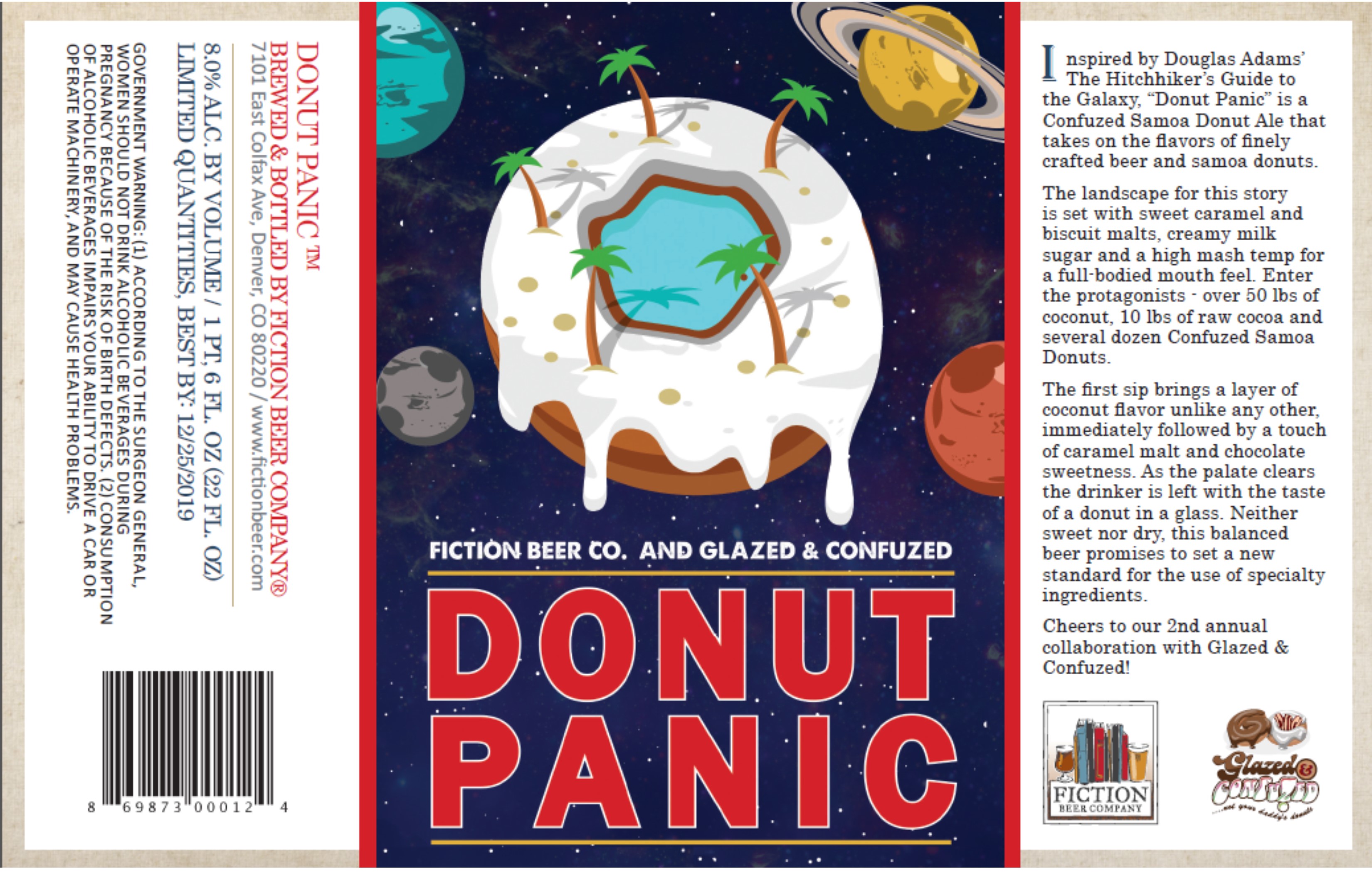 DONUT PANIC beer release from Fiction Beer Company - CraftBeer.com