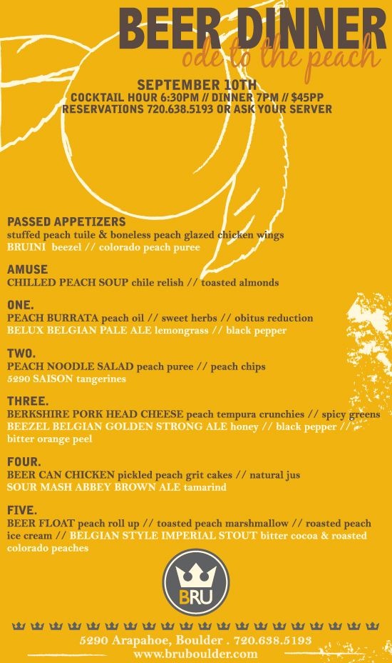 BRU BEER DINNER - CraftBeer.com