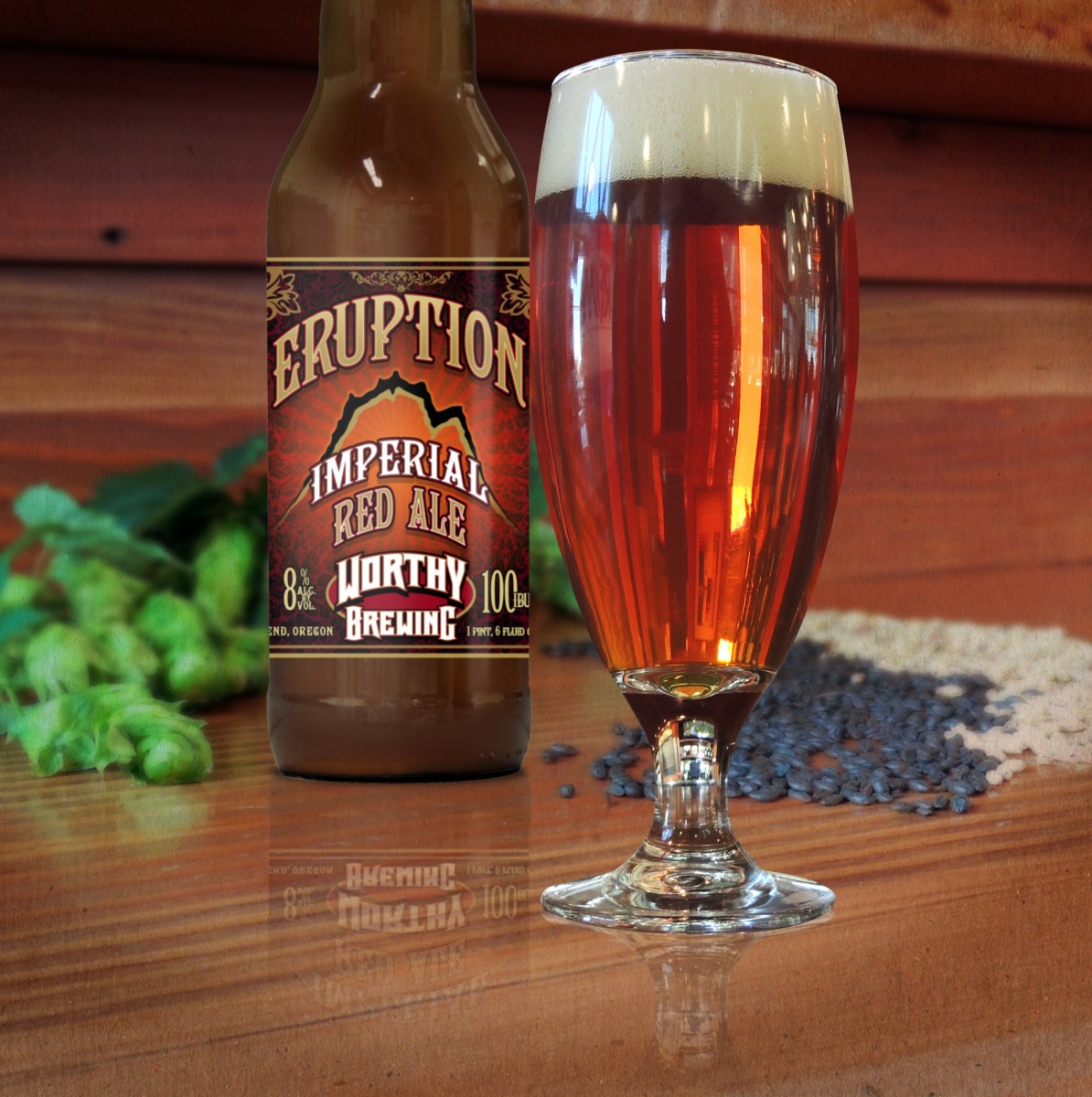 Worthy Brewing Releases Eruption Imperial Red Ale - CraftBeer.com