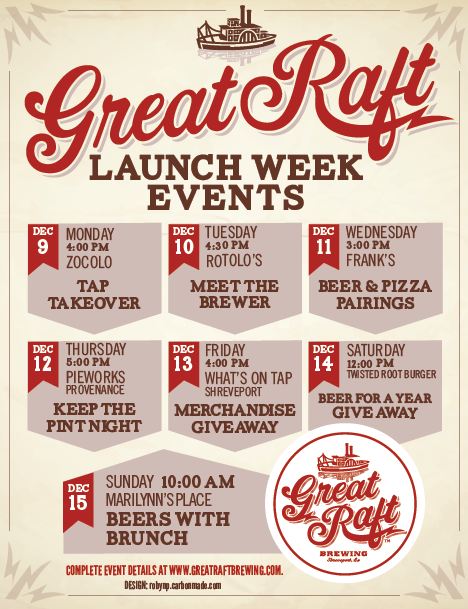 Great Raft Brewing Announces Three Flagship Beers During Launch Week ...