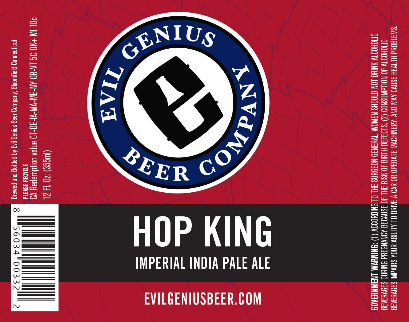 Evil Genius Beer Co to release Hop King Imperial IPA - Mwahaha ...