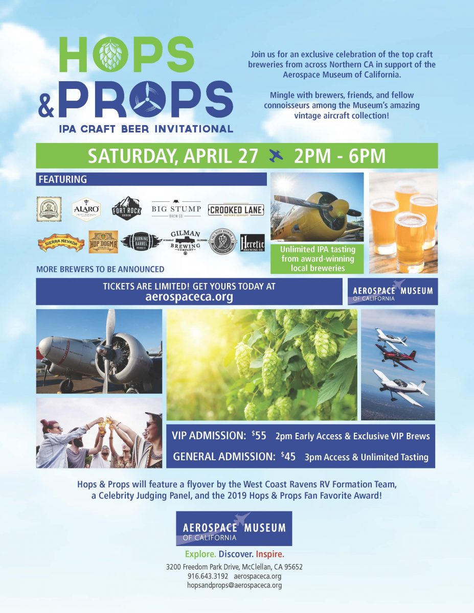 Aerospace Museum of California ~ "Hops & Props" Craft Beer Festival