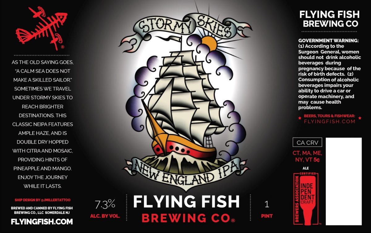 Flying Fish Brewing Company Releases “Stormy Skies” New England IPA
