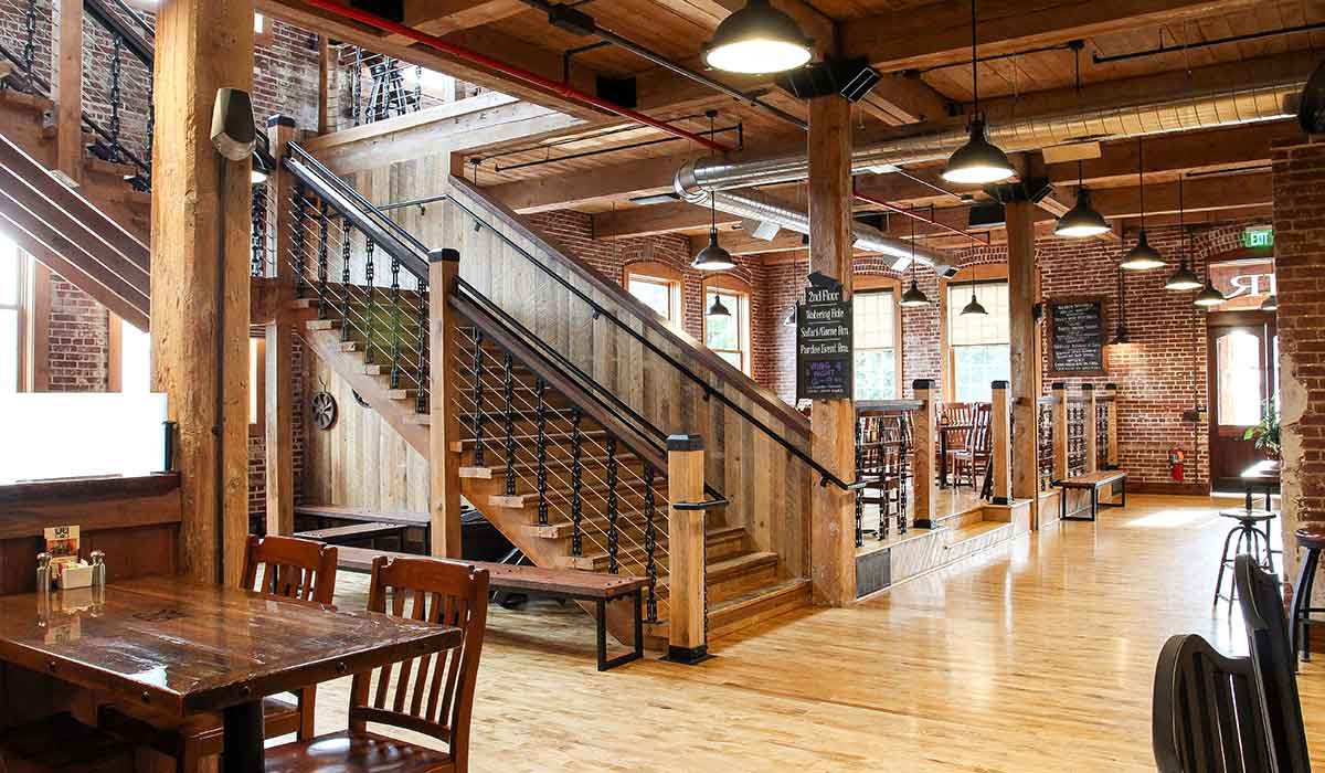 Rusty Rail Brewing: Old Manufacturing Building Turned Brewpub