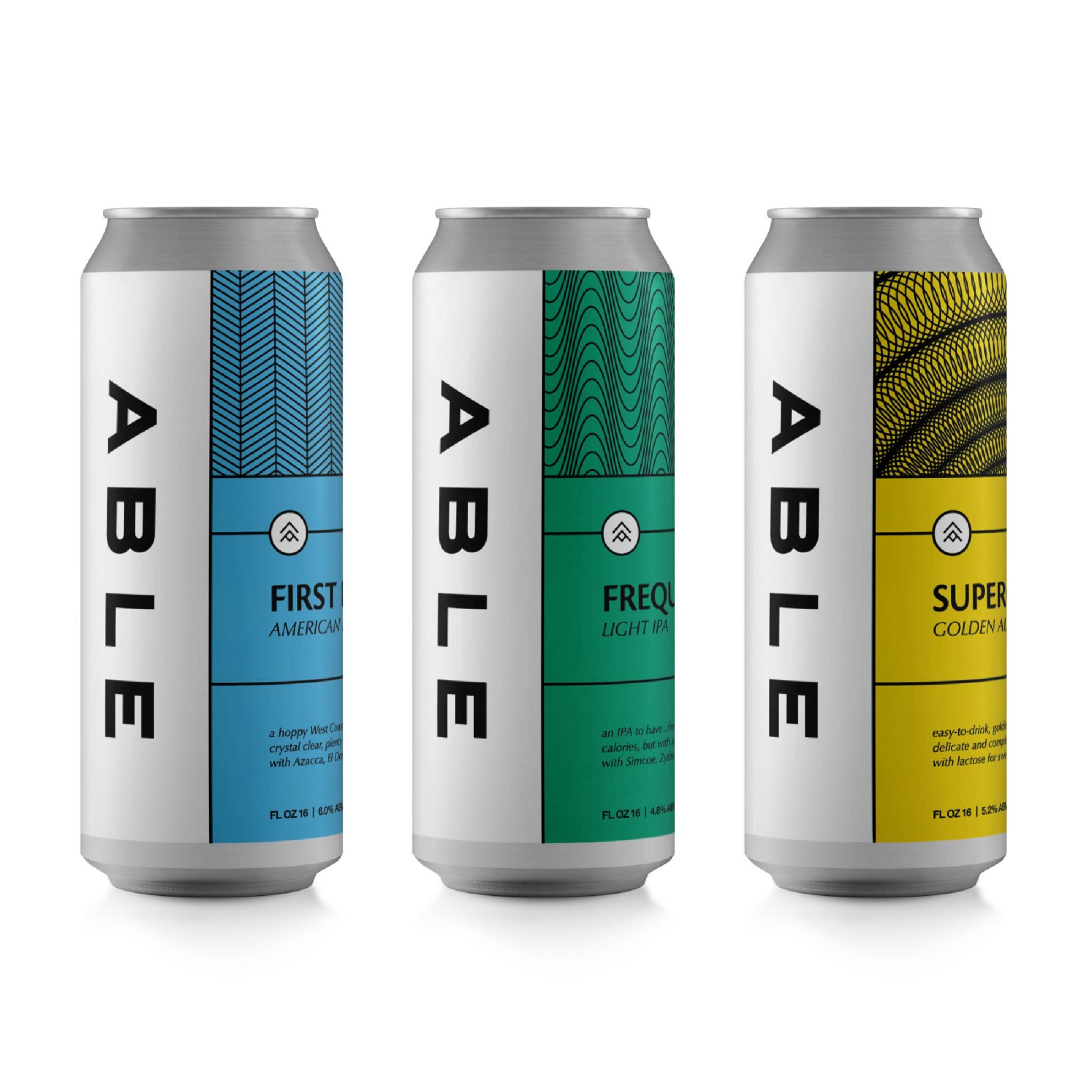 Able Flagships Now in 16 Oz Cans Plus New Light IPA On Tap for Summer ...