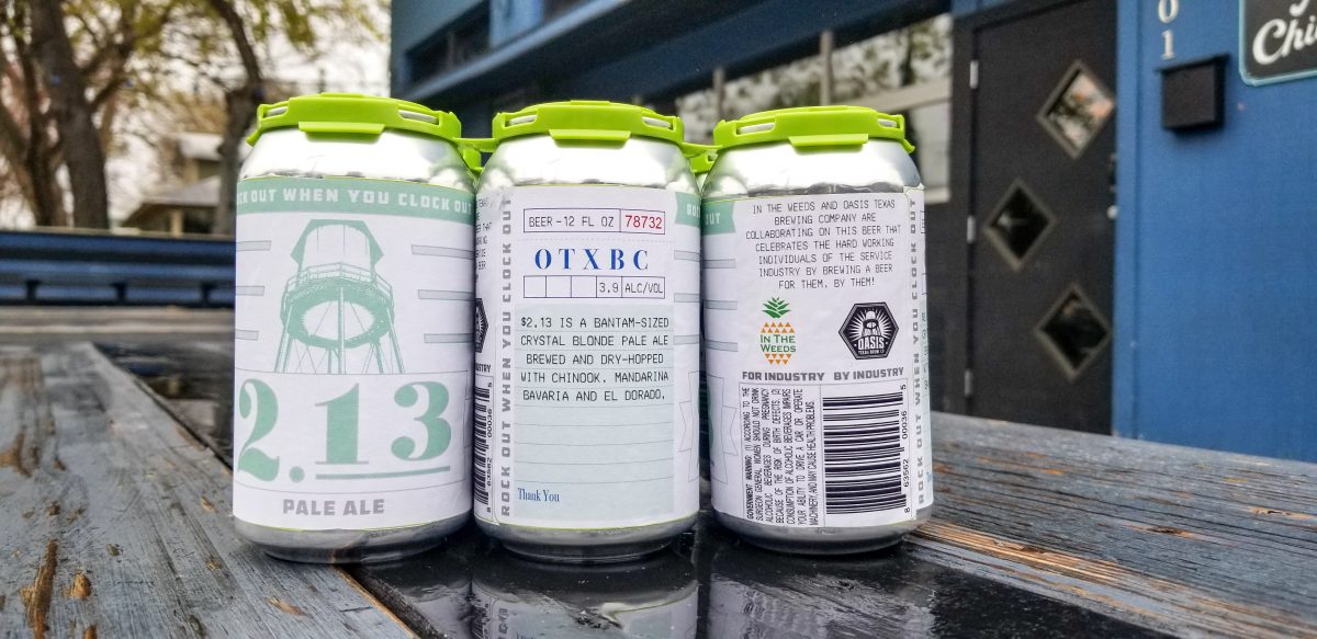 In The Weeds and Oasis Texas Brewing Company Release $2.13 Pale Ale